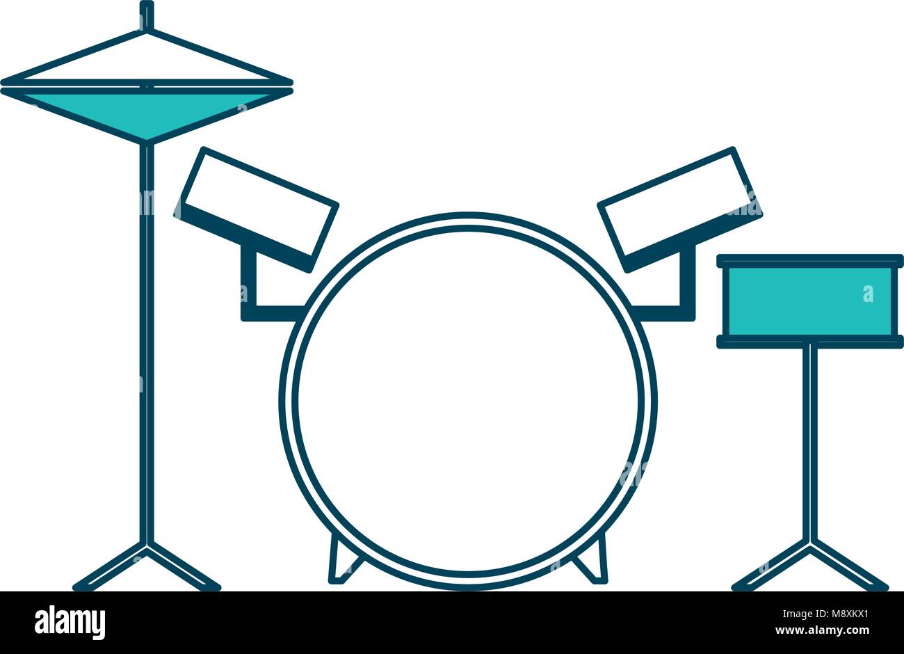 musical drums battery set instruments Stock Vector Image & Art - Alamy