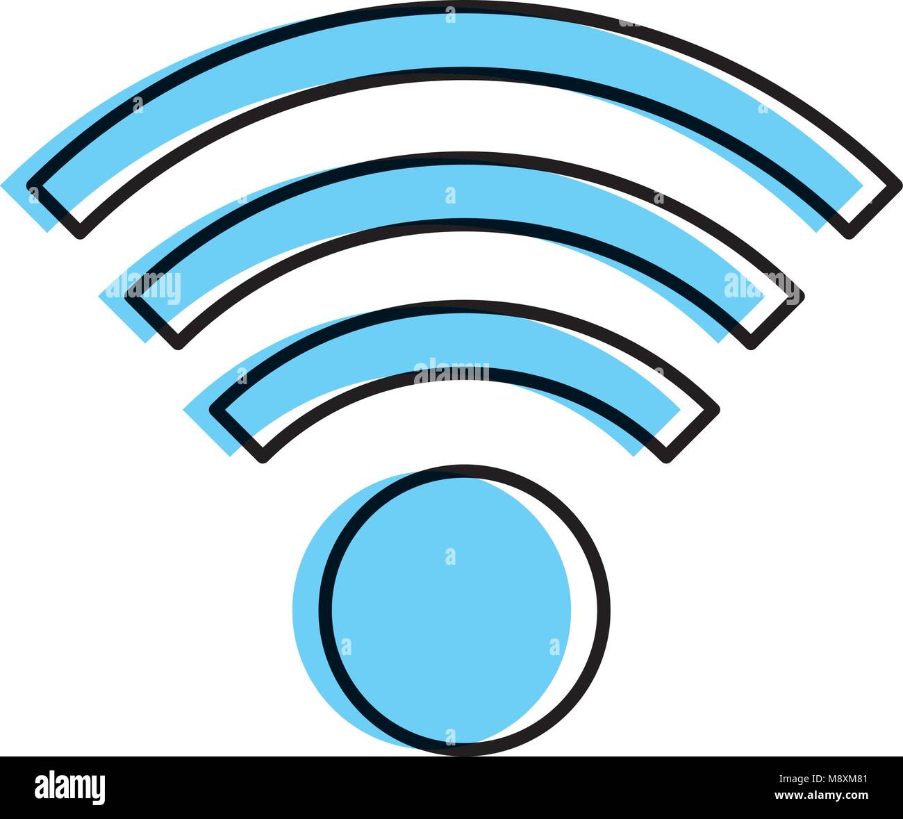 wifi internet connection signal wireless icon Stock Vector Image & Art ...