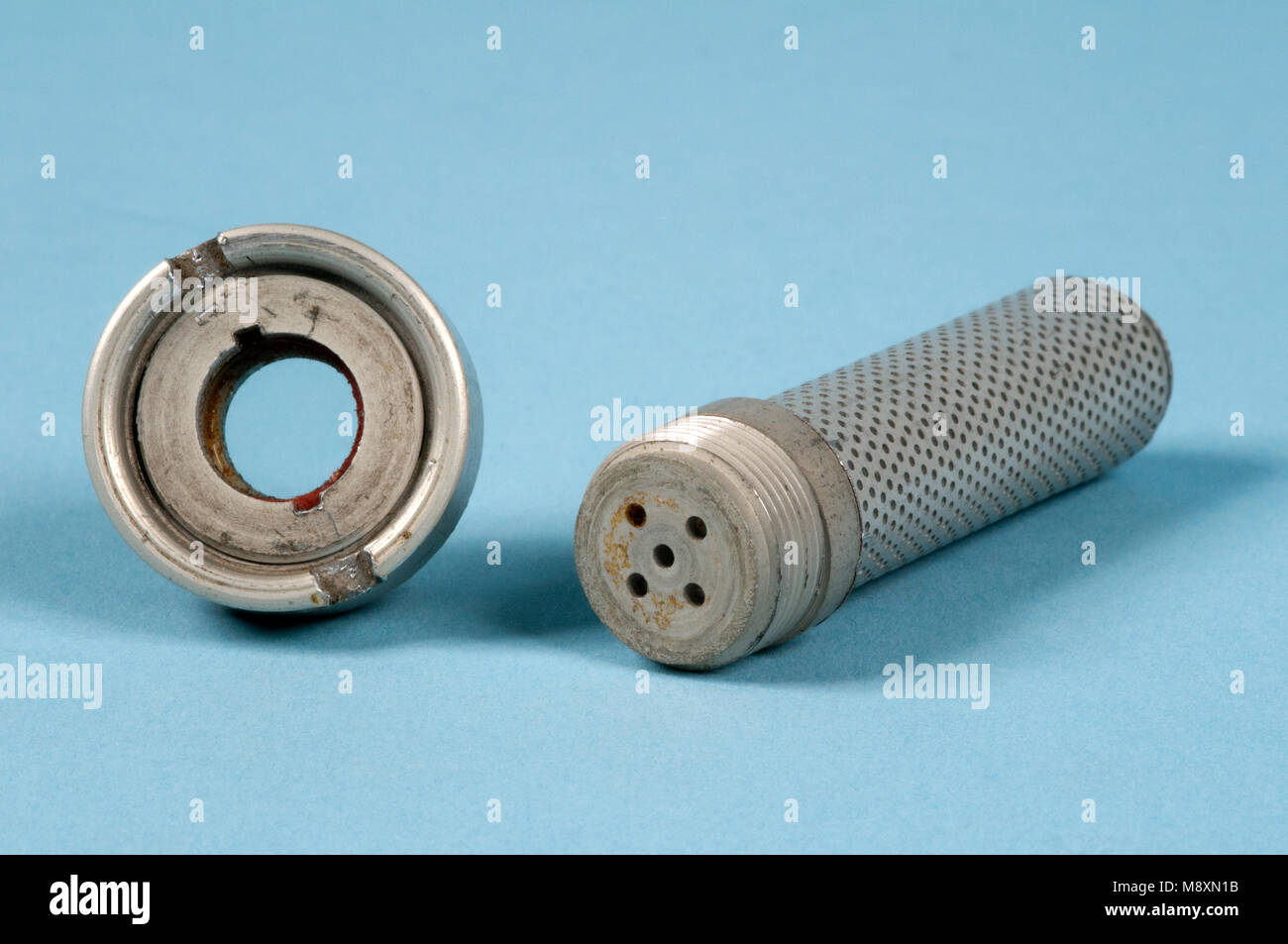 Desiccator Plug off vintage electronic equipment. Indicates by a change ...