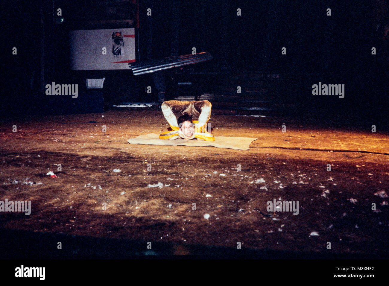 Archaos circus troupe contortionist performing their alternative style ...