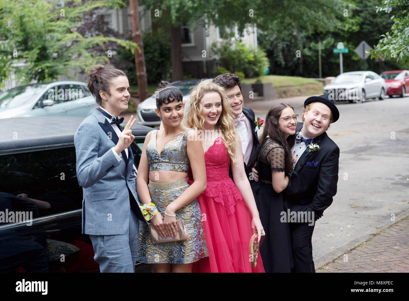 BLOCKERS, from left: Miles Robbins, Geraldine Viswanathan, Kathryn ...