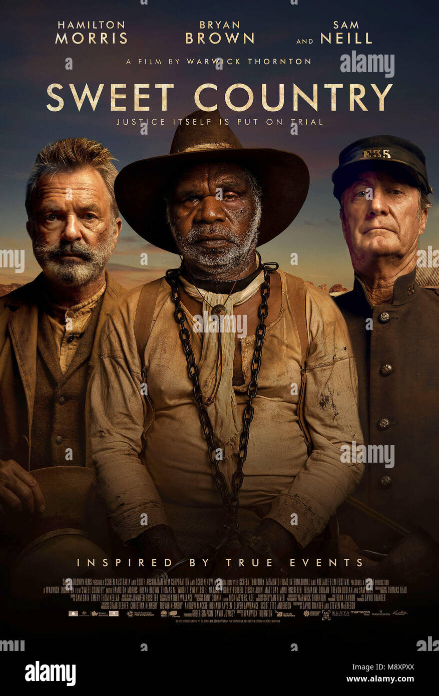 SWEET COUNTRY, US poster, from left: Sam Neill, Hamilton Morris, Bryan ...