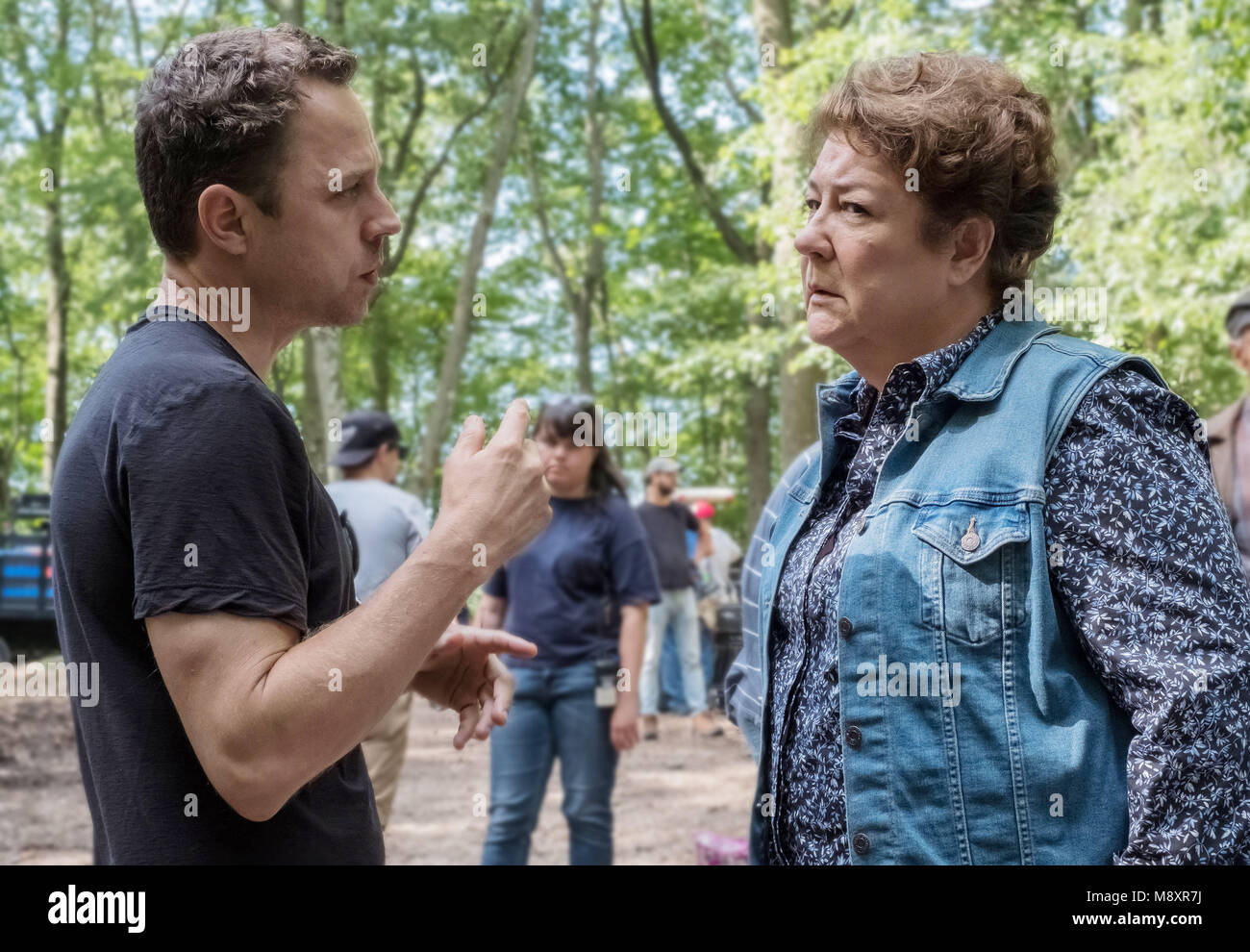 SNEAKY PETE, l-r: director Giovanni Ribisi, Margo Martindale on set for ...