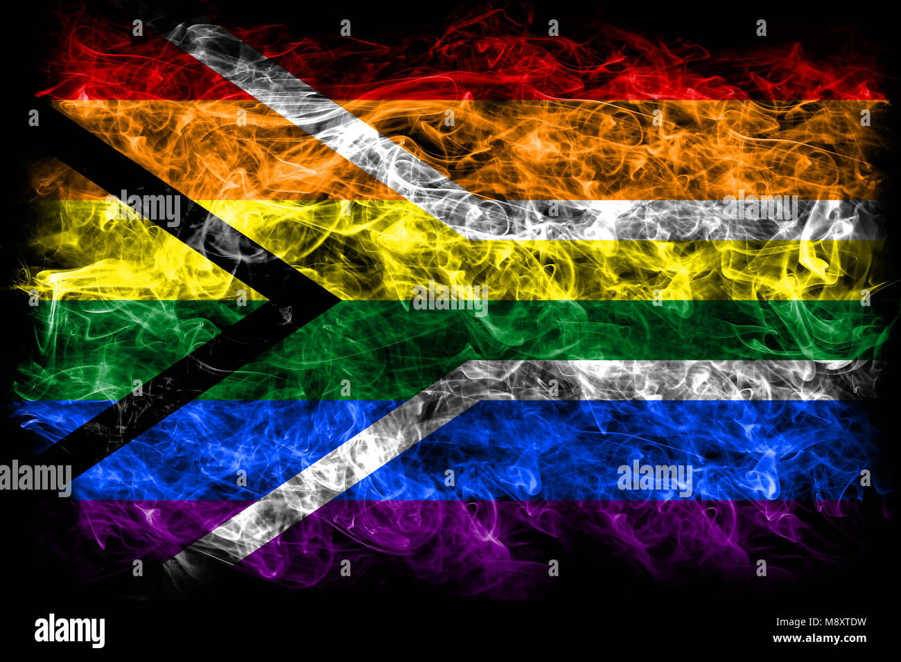 Gay pride flag south africa hi-res stock photography and images - Alamy