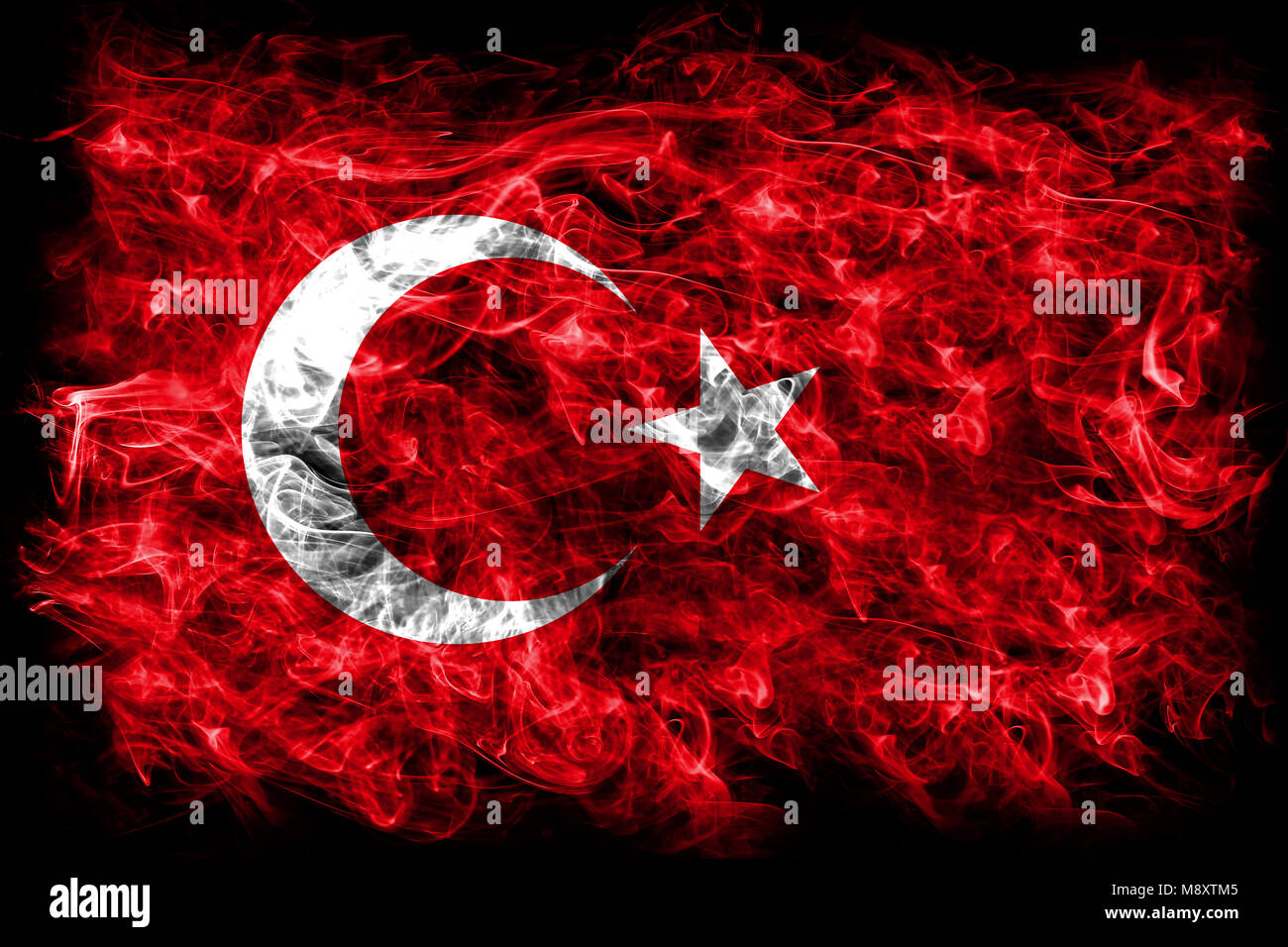 Turkey smoke flag hi-res stock photography and images - Alamy