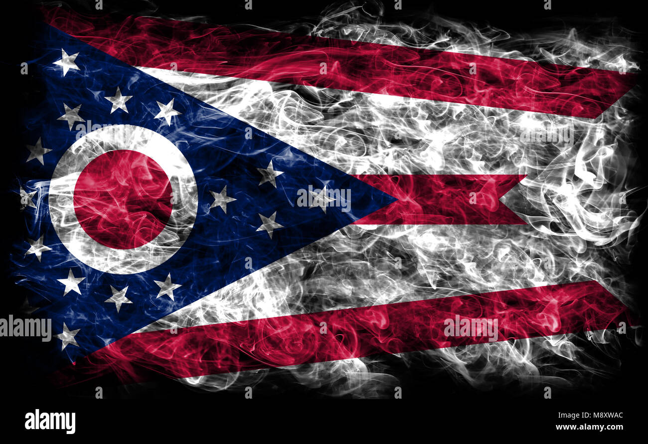 Ohio state smoke flag hi-res stock photography and images - Alamy