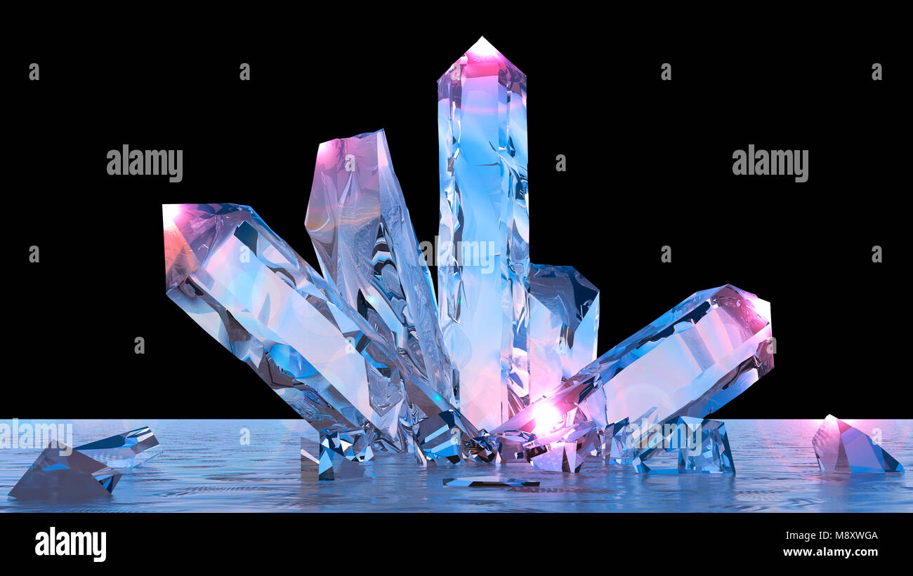 Mineral formation, minerals, quartz, gems, diamonds Stock Photo - Alamy