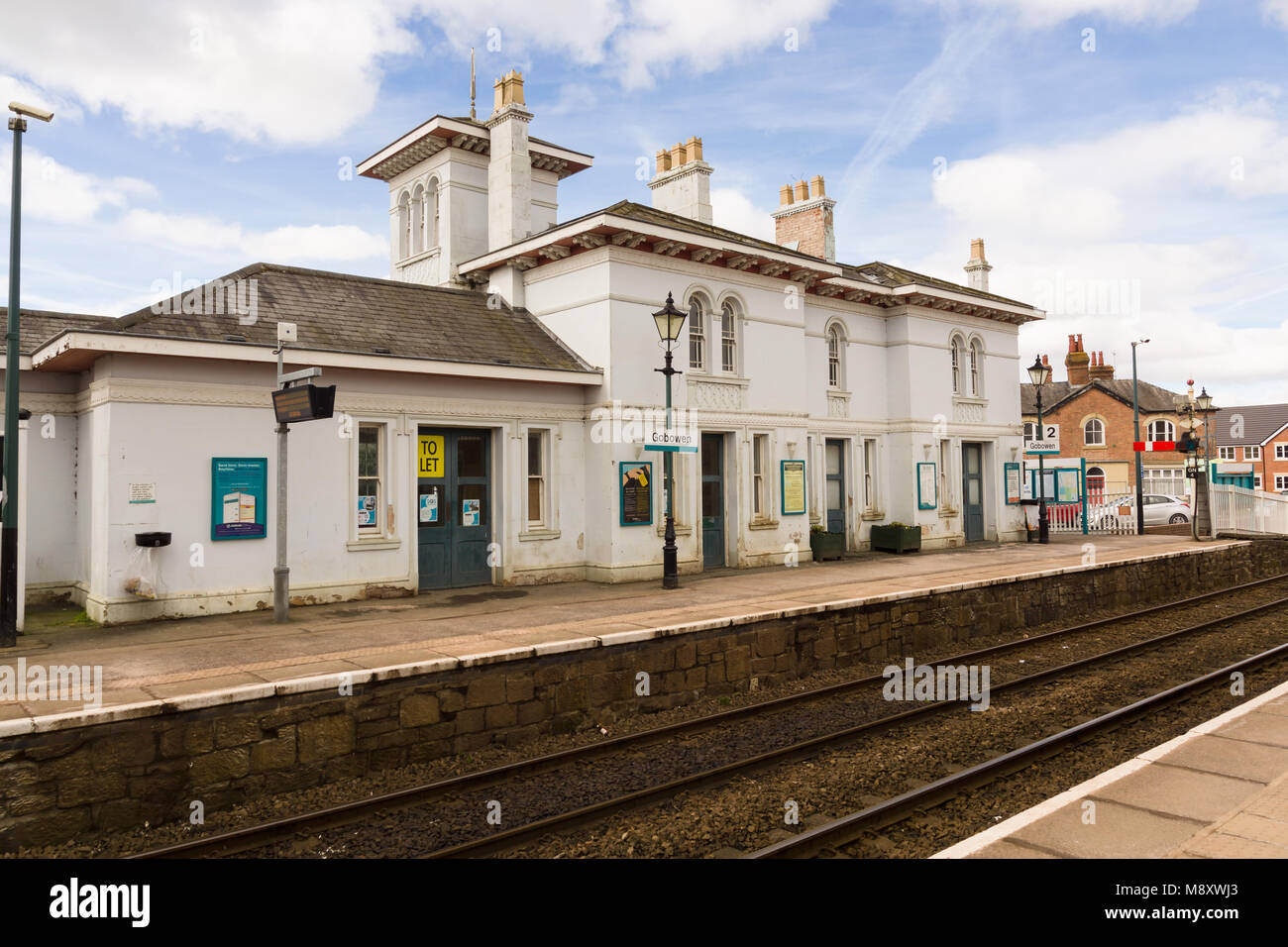 Gobowen railway station on the Shrewsbury to Chester Line a grade II ...