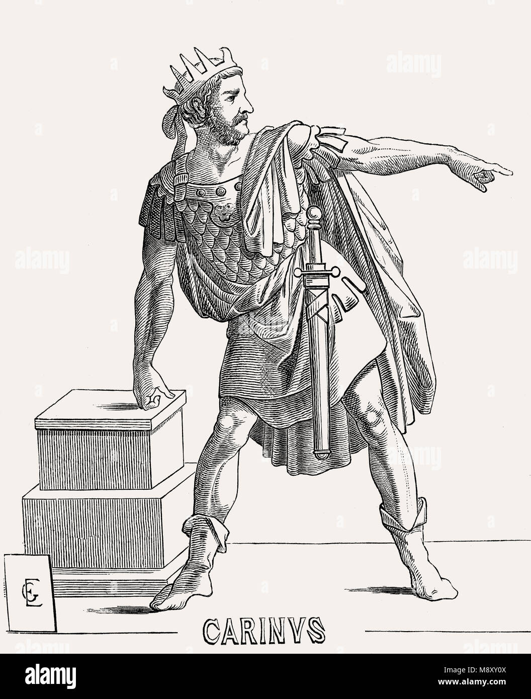 Carinus, was Roman Emperor from 283 to 285 Stock Photo - Alamy