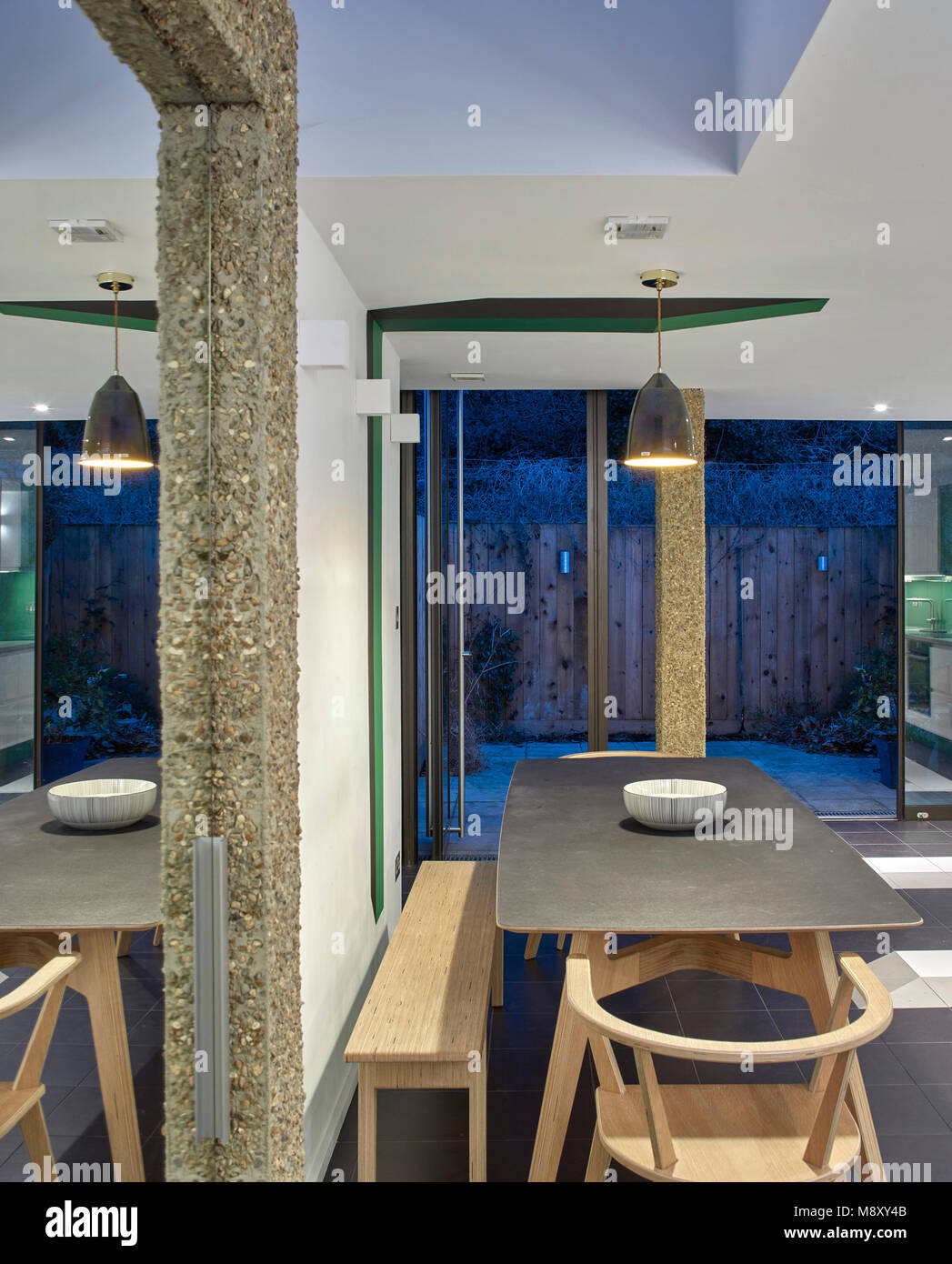 Interior view towards garden. Sean Griffiths, London, United Kingdom ...