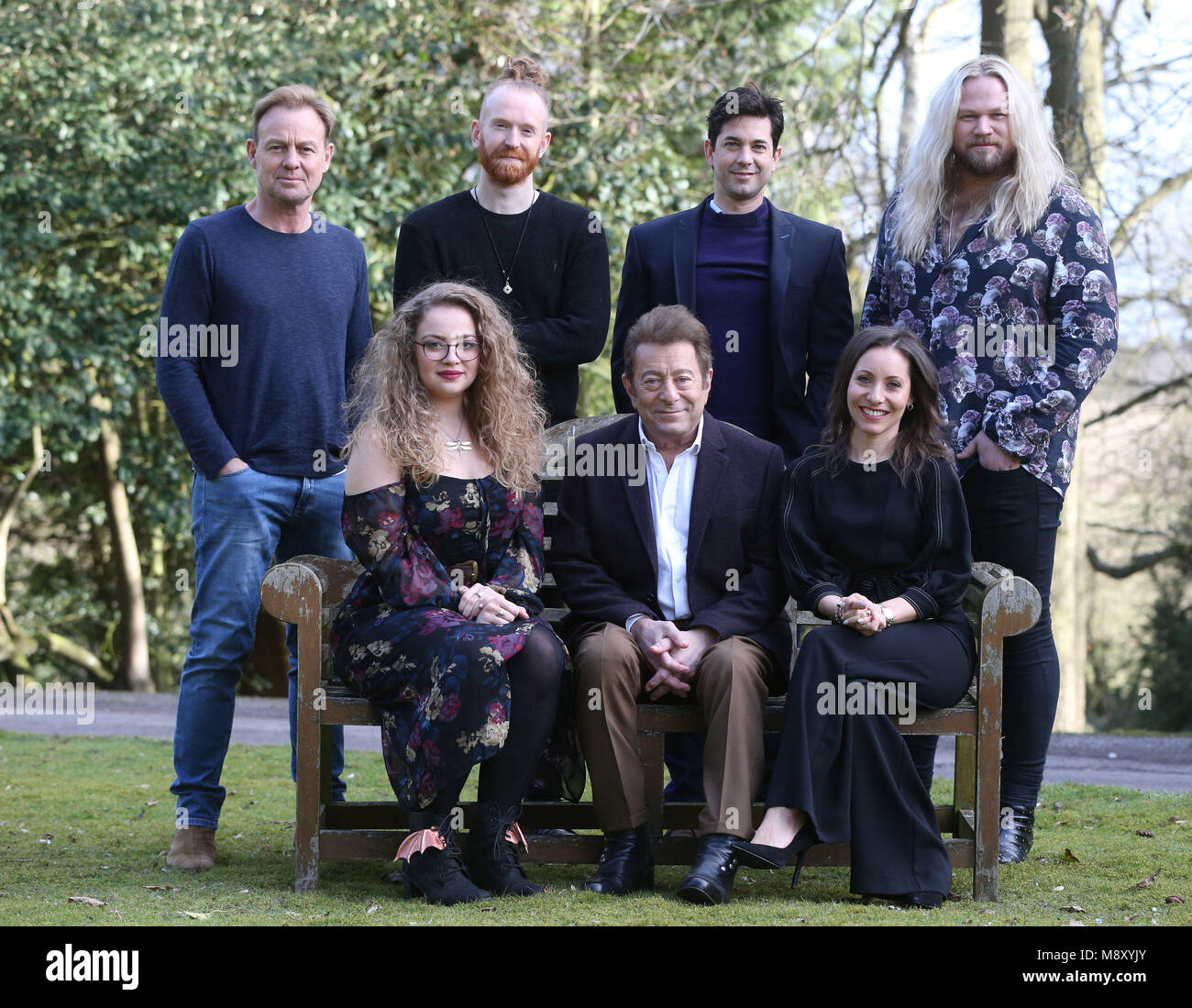 The cast of The War of The Worlds, (left to right) Jason Donovan ...