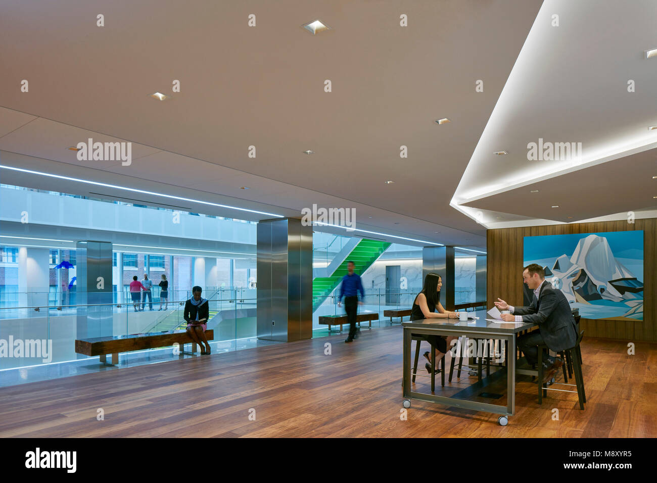 Atrium breakout. Deloitte Toronto, Toronto, Canada. Architect: Arney ...