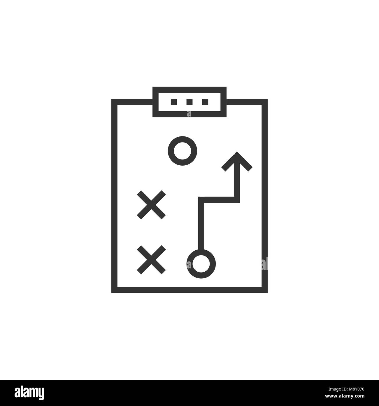 Tactical plan document icon. Vector illustration. Business strategy ...