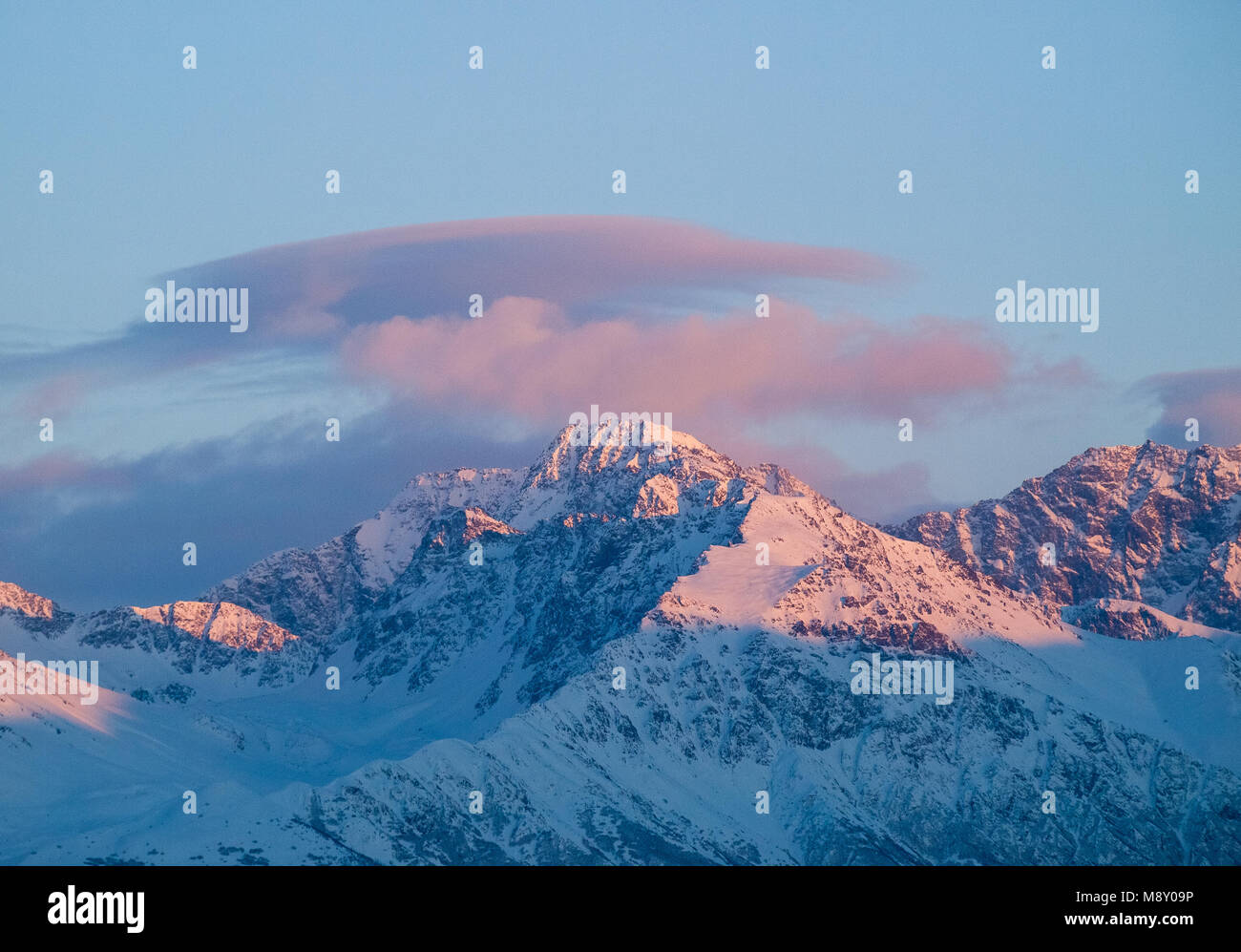 Chugach Mountains, Eagle River, Anchorage, Alaska Stock Photo - Alamy