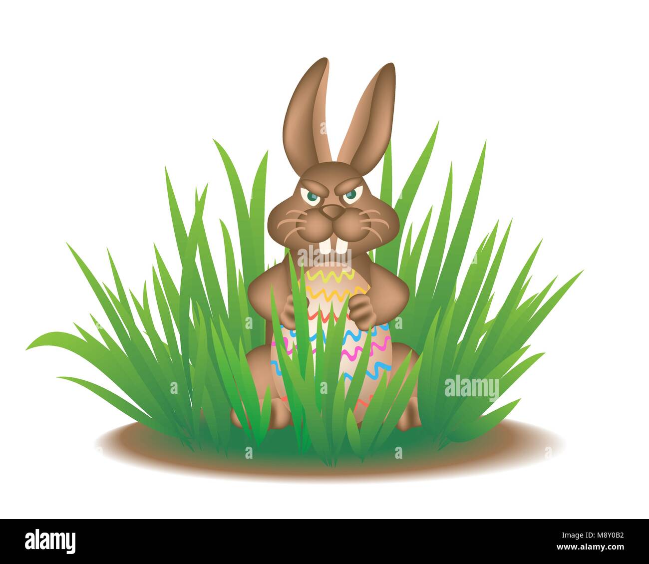 Happy easter rabbit bunny Cut Out Stock Images & Pictures - Alamy