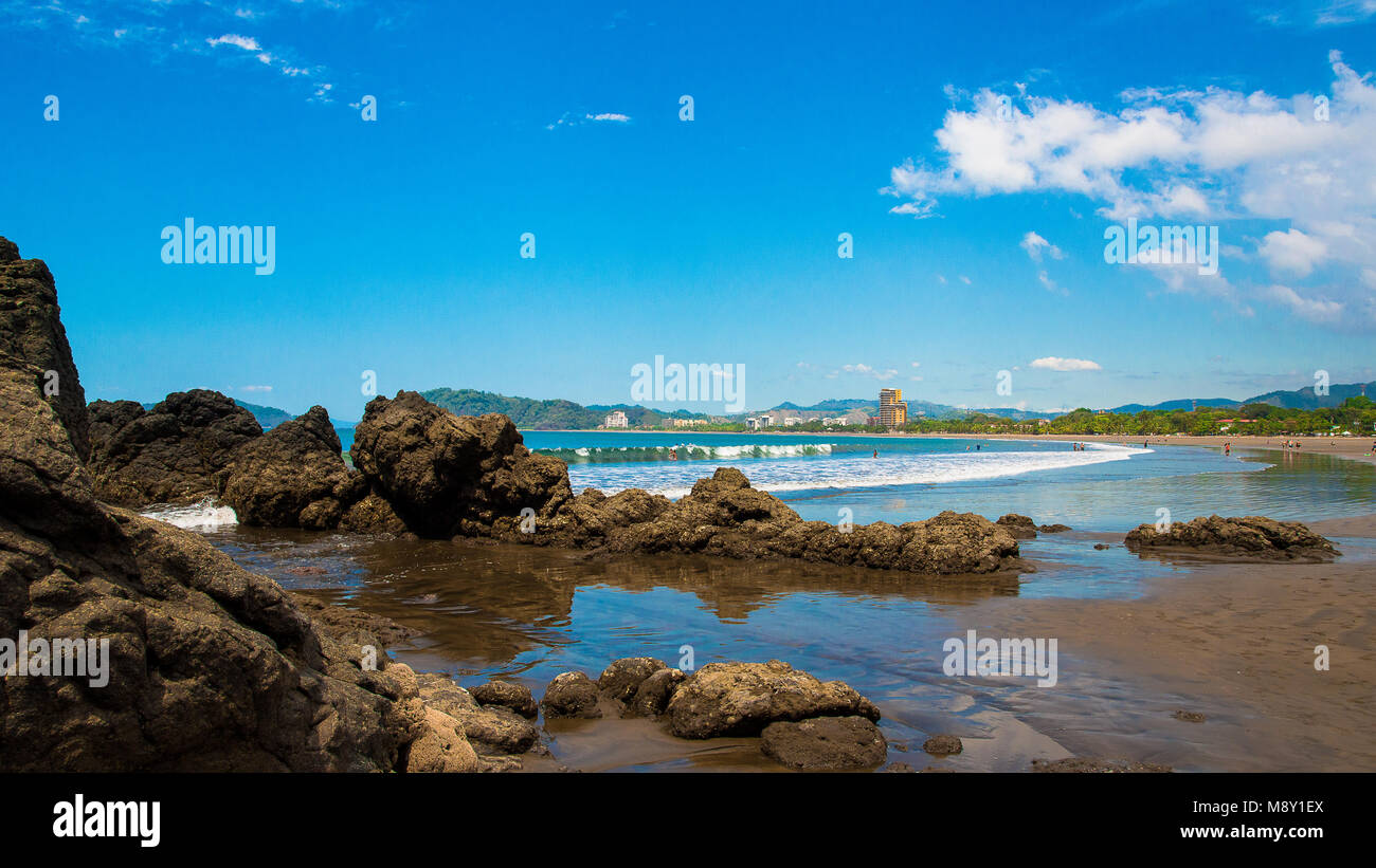 Tropical beach. Costa Rica, tourist paradise Stock Photo - Alamy