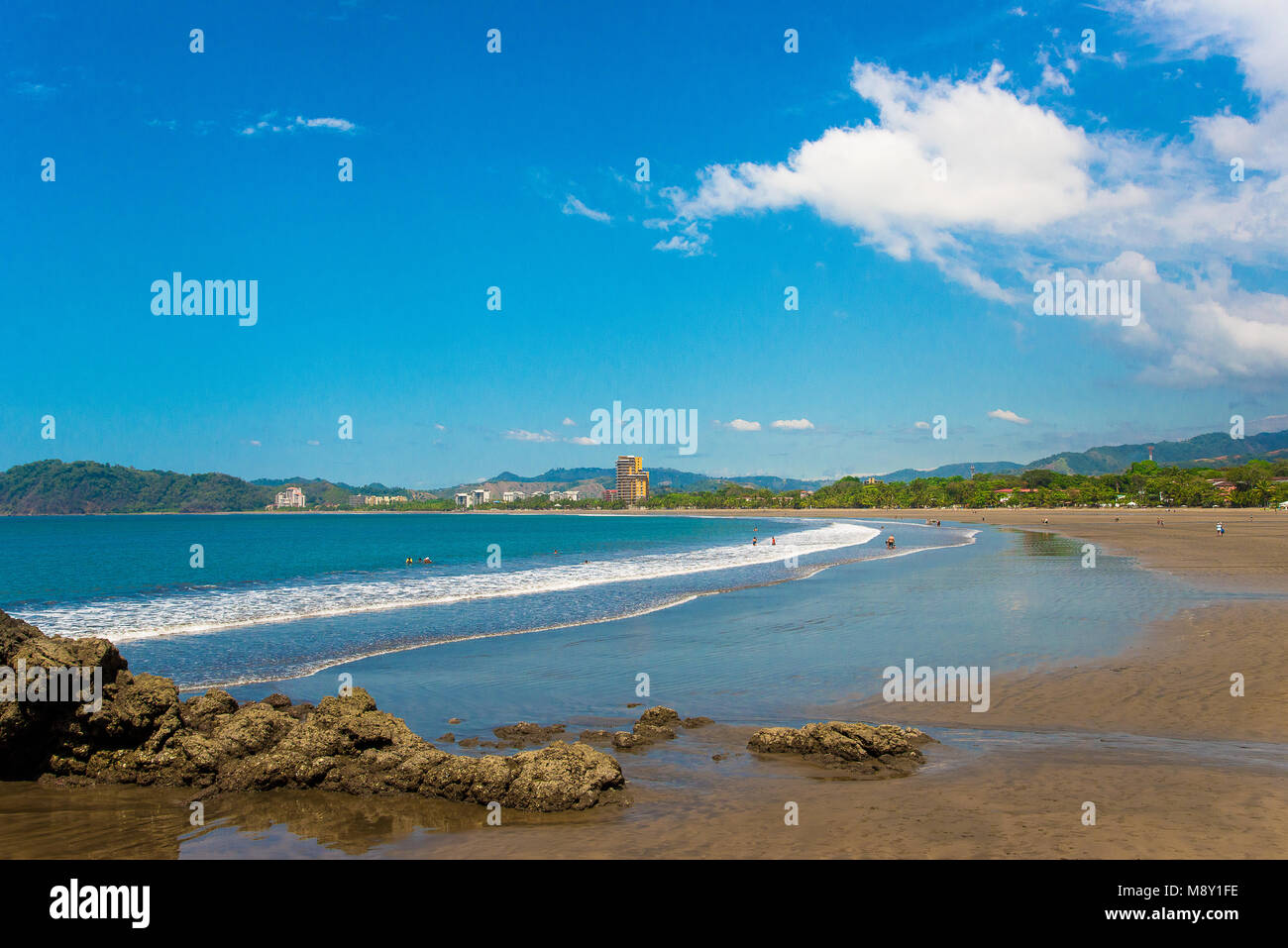 Tropical beach. Costa Rica, tourist paradise Stock Photo - Alamy