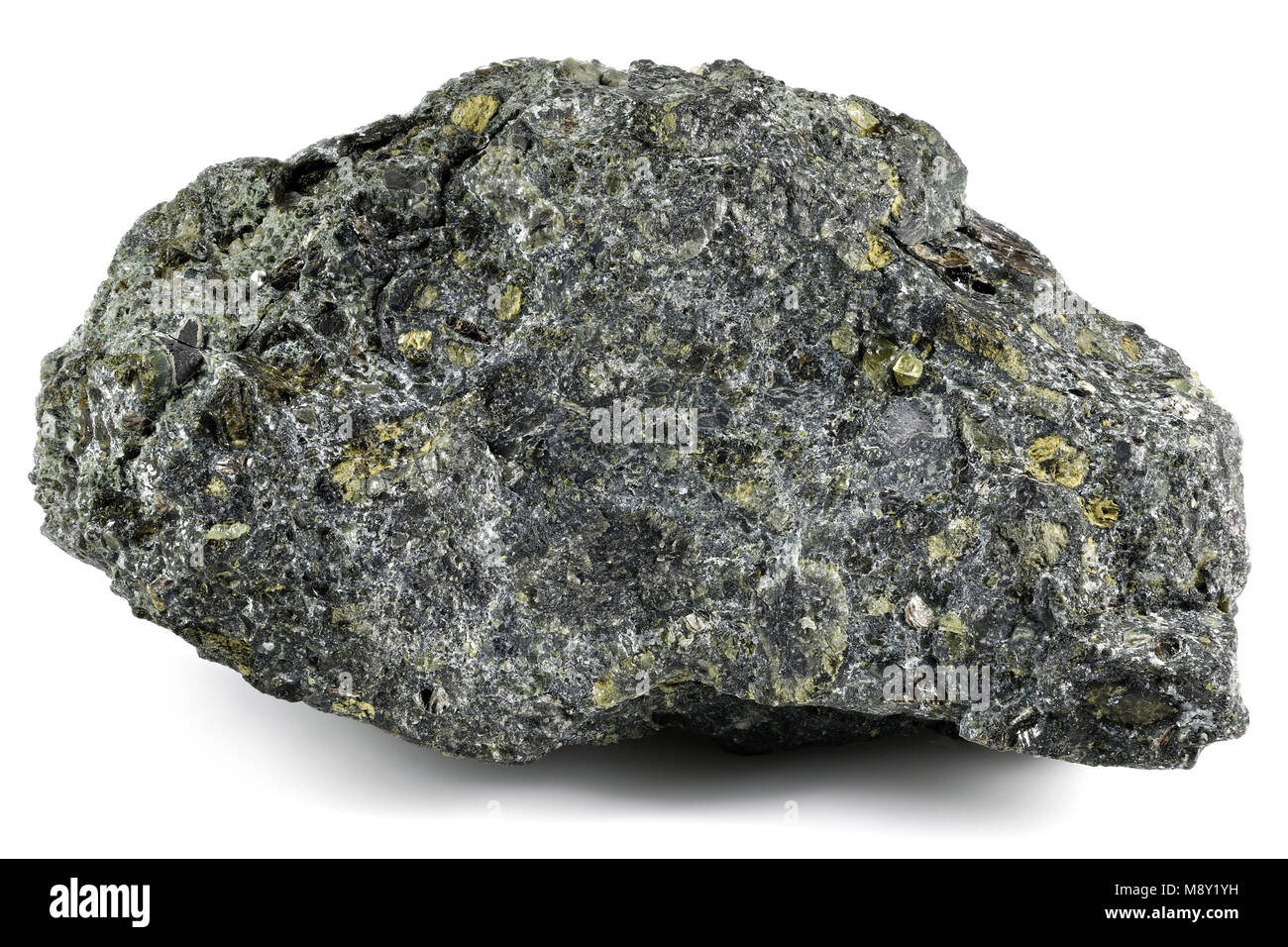 diamond bearing natural rough Kimberlite from South Africa isolated on ...
