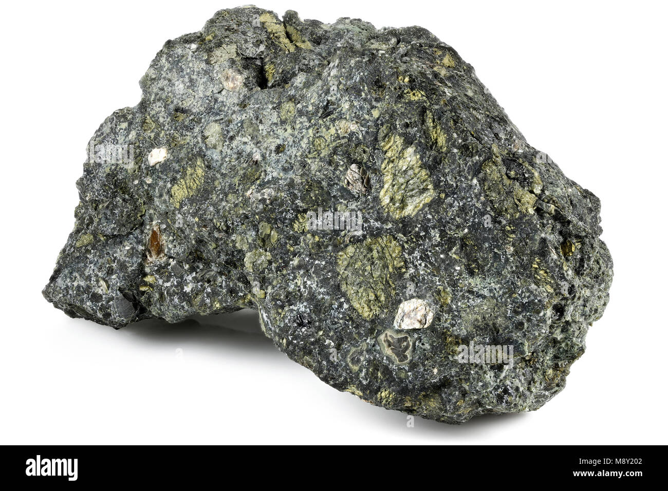 diamond bearing natural rough Kimberlite from South Africa isolated on ...