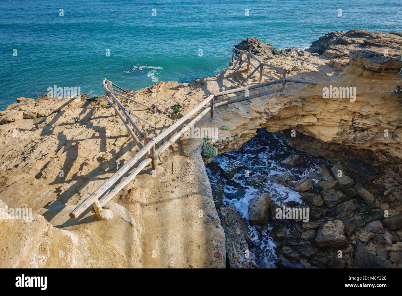 Cave at natural stone bridge hi-res stock photography and images - Alamy
