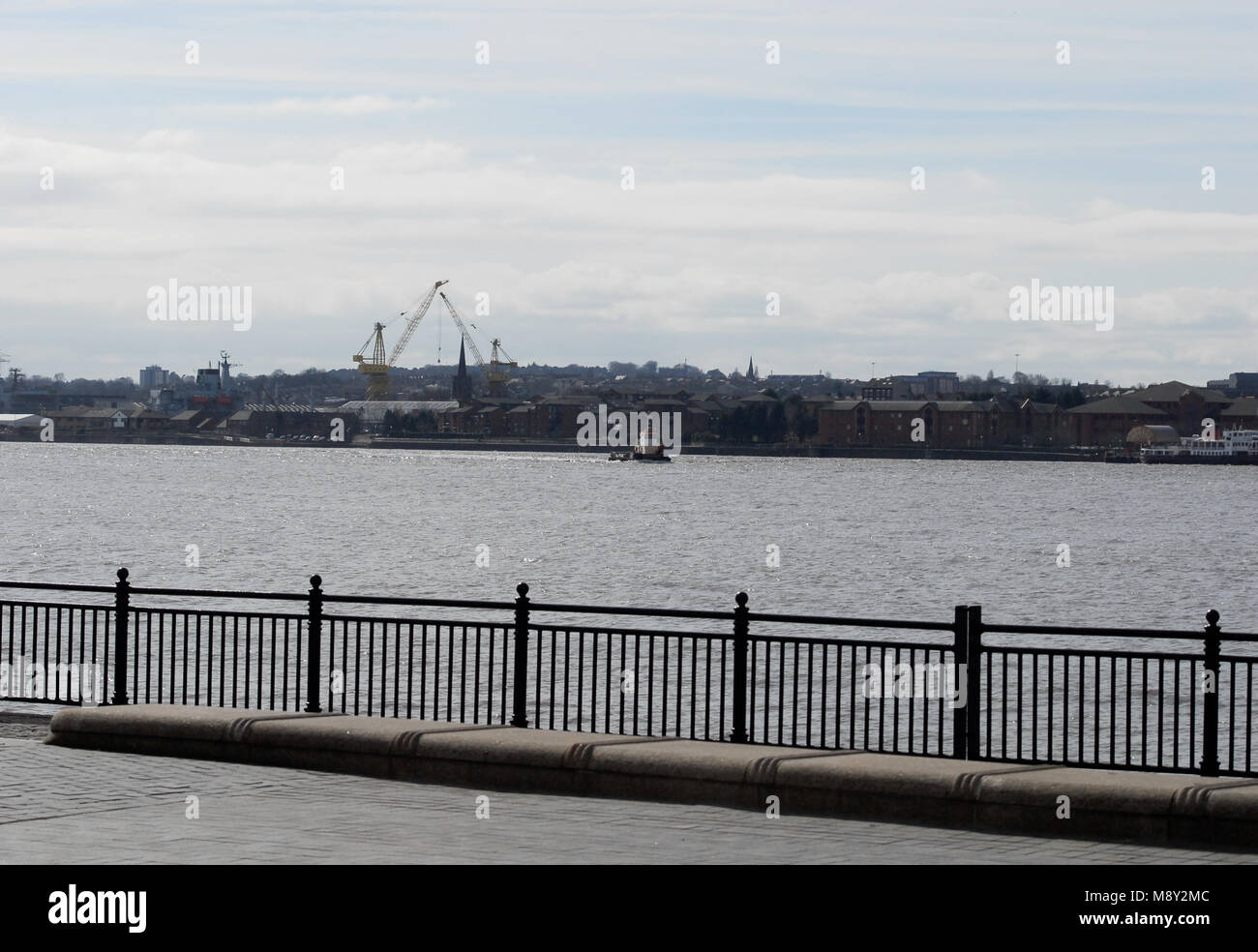 Liverpool and the River Mersey Stock Photo - Alamy