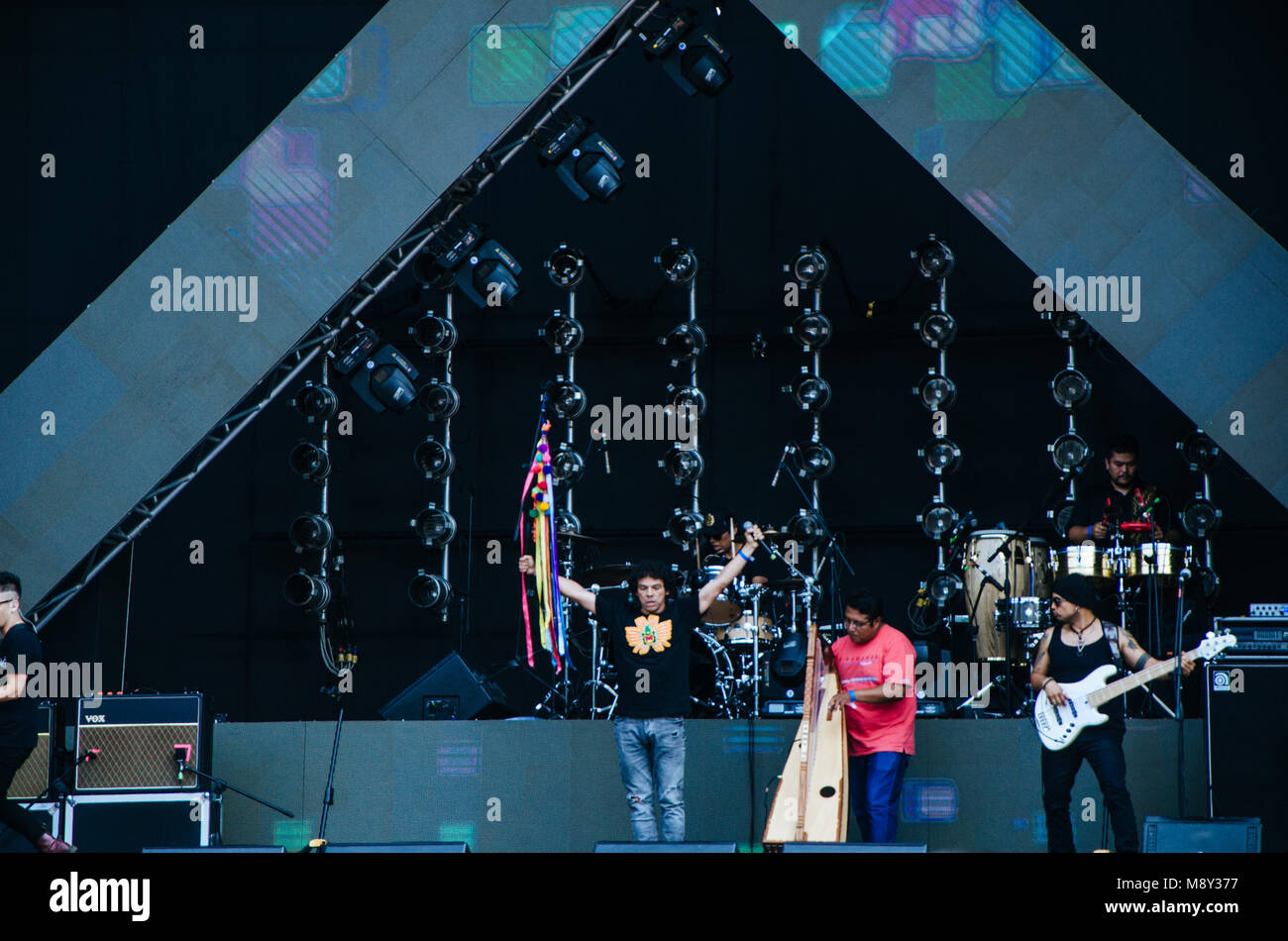 Lima, Peru - FEBRUARY 24th 2018: Alternative rock. Concert group that ...
