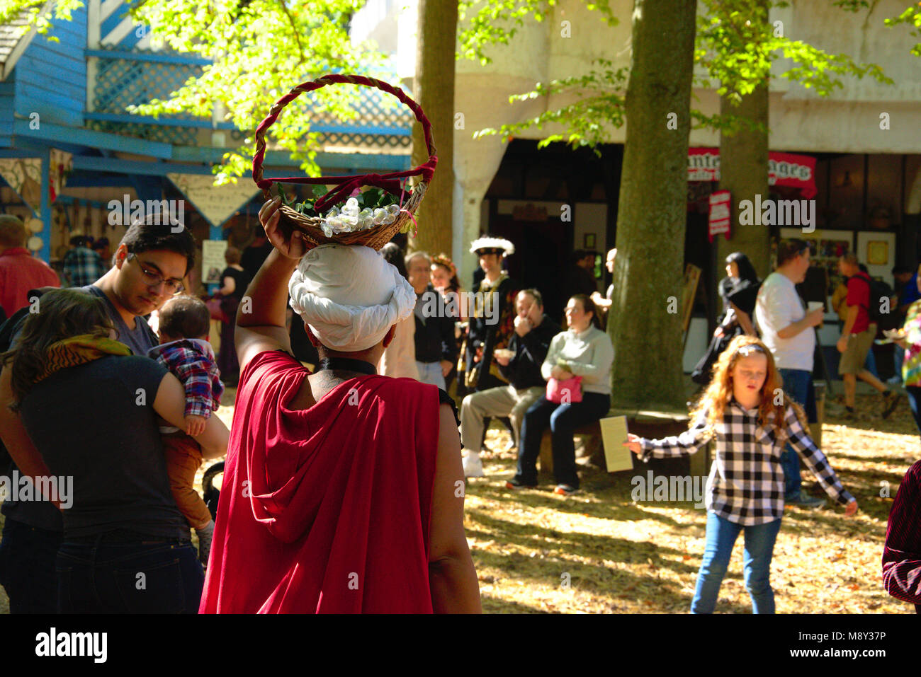 People in costumes at Renaissance Festival Stock Photo - Alamy