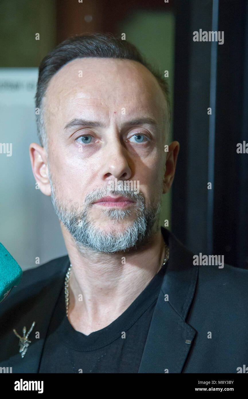 Adam Nergal Darski, leader of extreme metal band Behemoth, in Gdansk ...