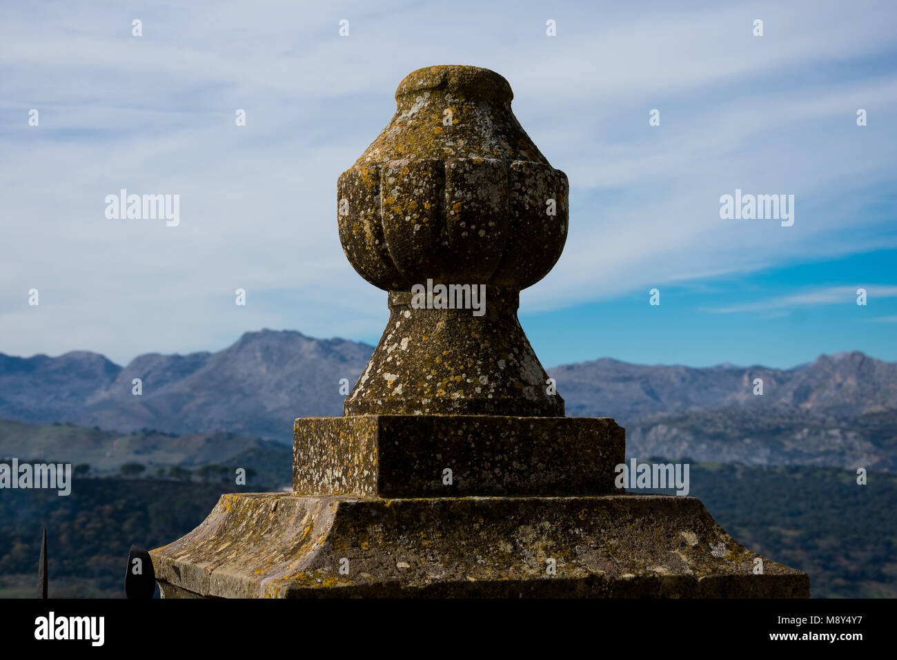 Old concrete column in Ronda, Spain Stock Photo - Alamy