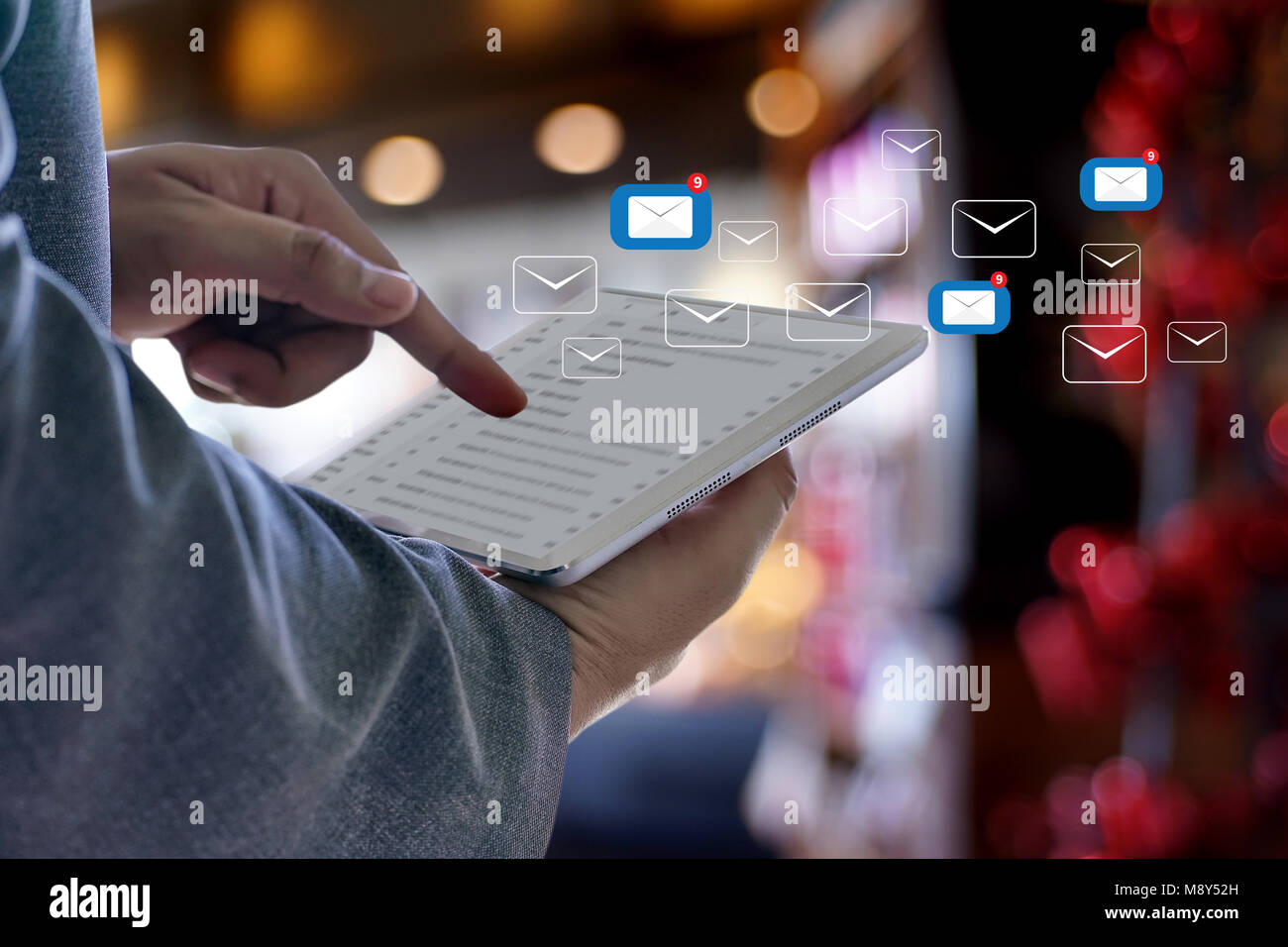 Mail Communication Connection message to mailing contacts inbox to view ...