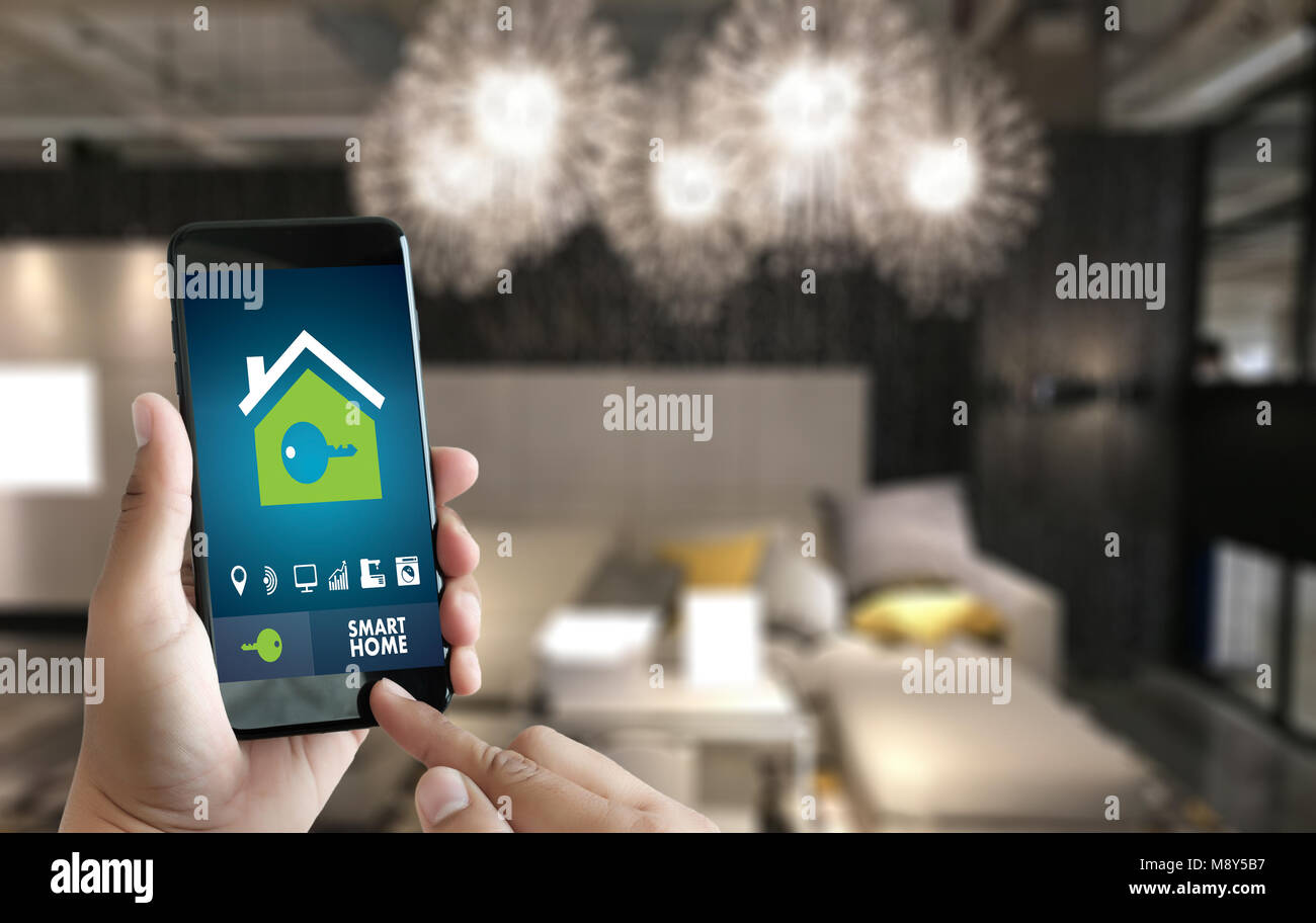 Internet of things iot Remote home control to modern living room system ...