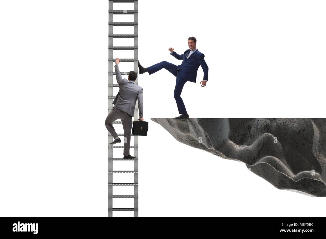 Business unethical competition concept with businessmen Stock Photo - Alamy