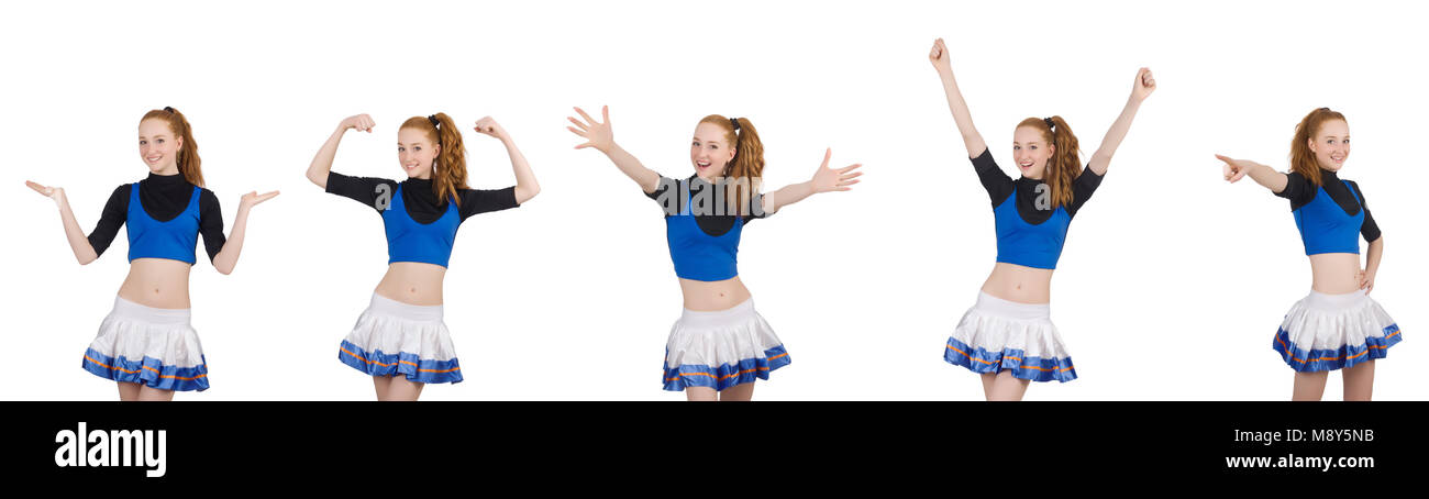 Cute cheerleader dancing cheering dance hi-res stock photography and ...