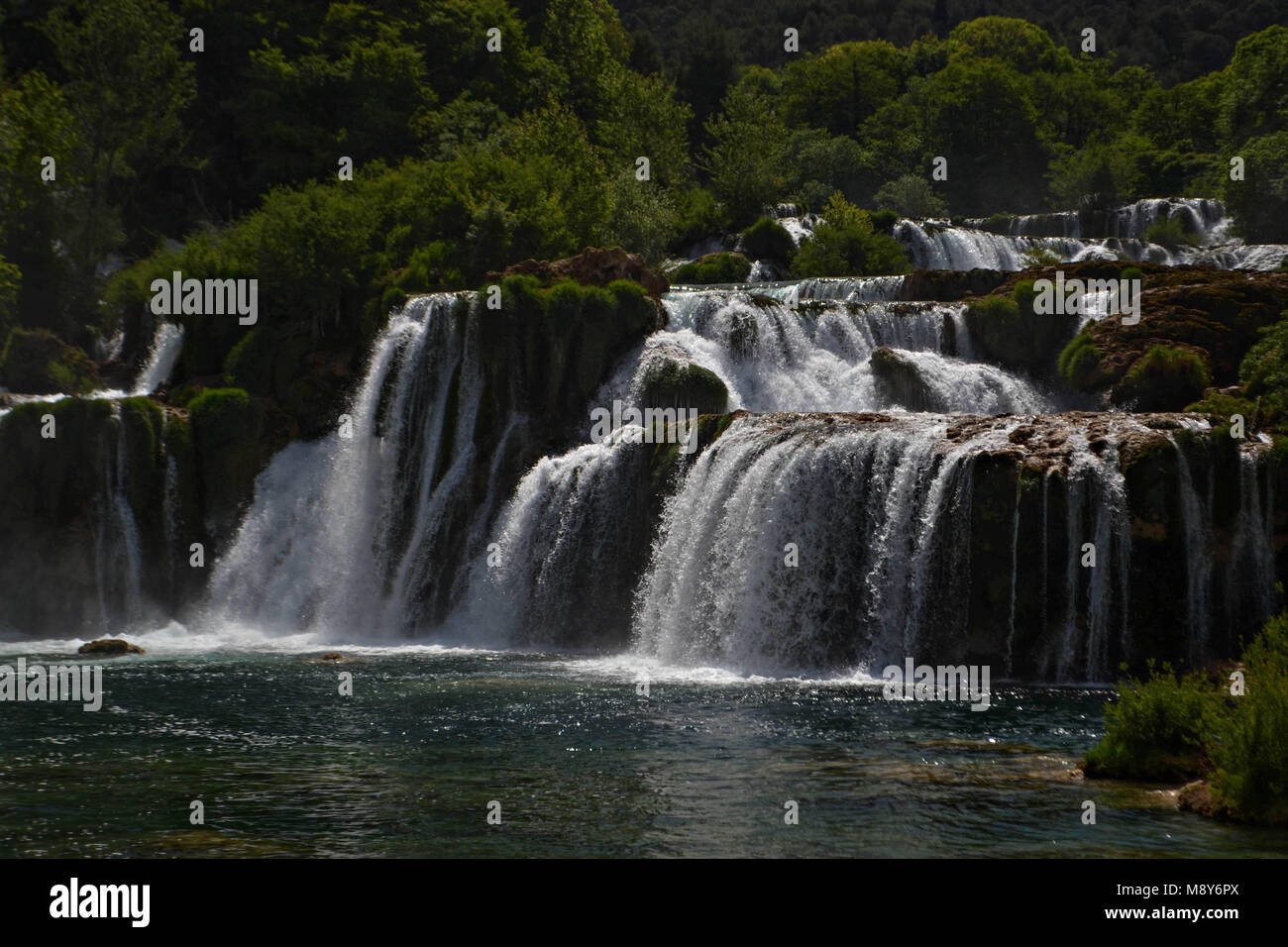 Skradinski Buk Waterfall In Krka National Park - Dalmatia Croatia, Europe Stock Photo - Alamy