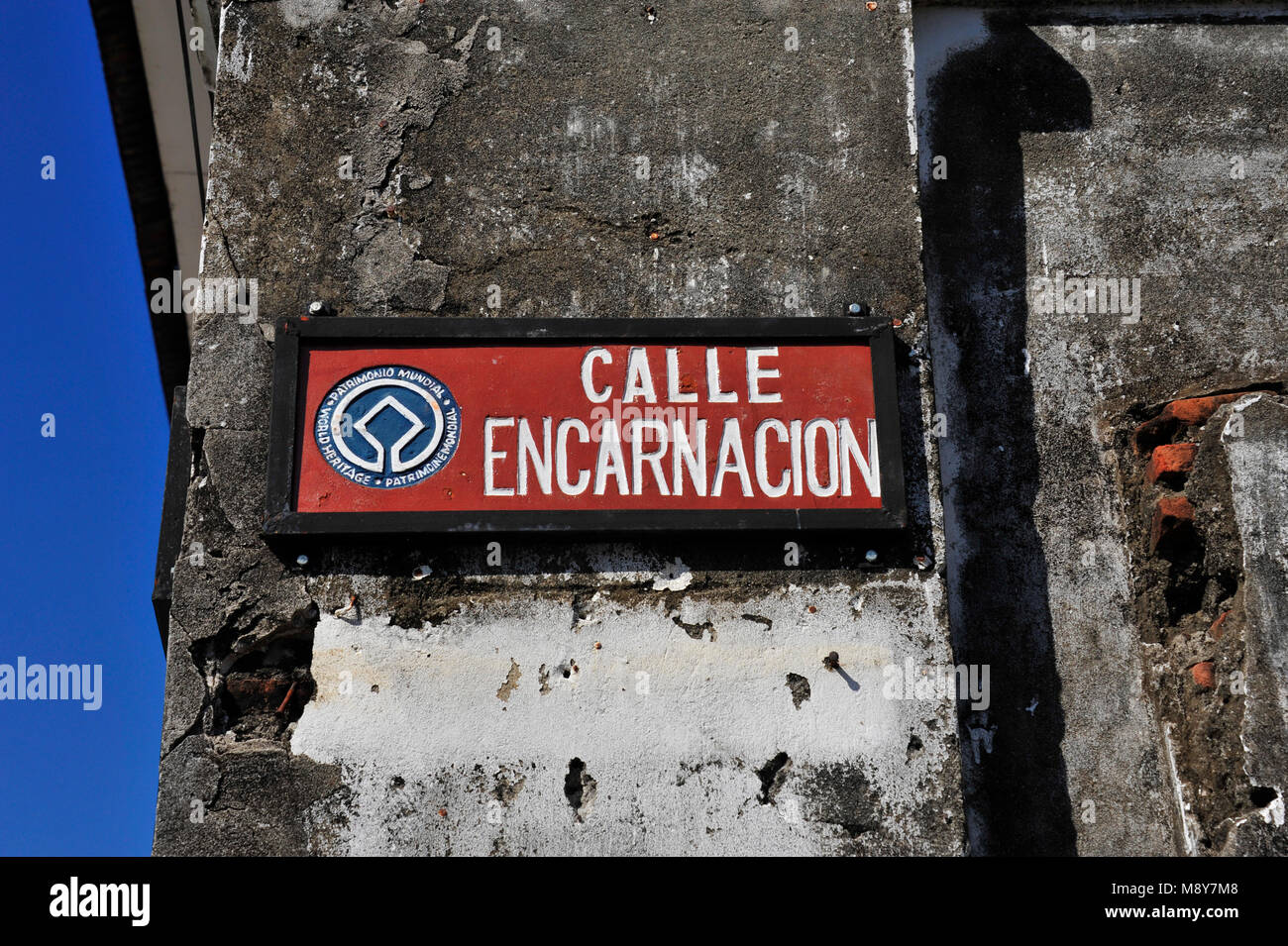 Calle Encarnacion street sign in Vigan city, Ilocos Sur, Philippines ...