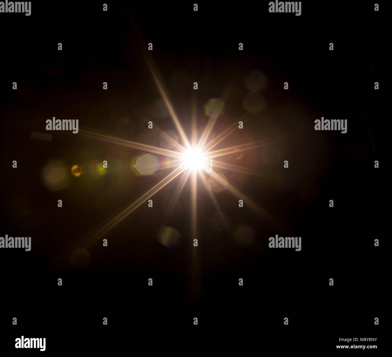 Sun rays beams texture, isolated on black background Stock Photo - Alamy