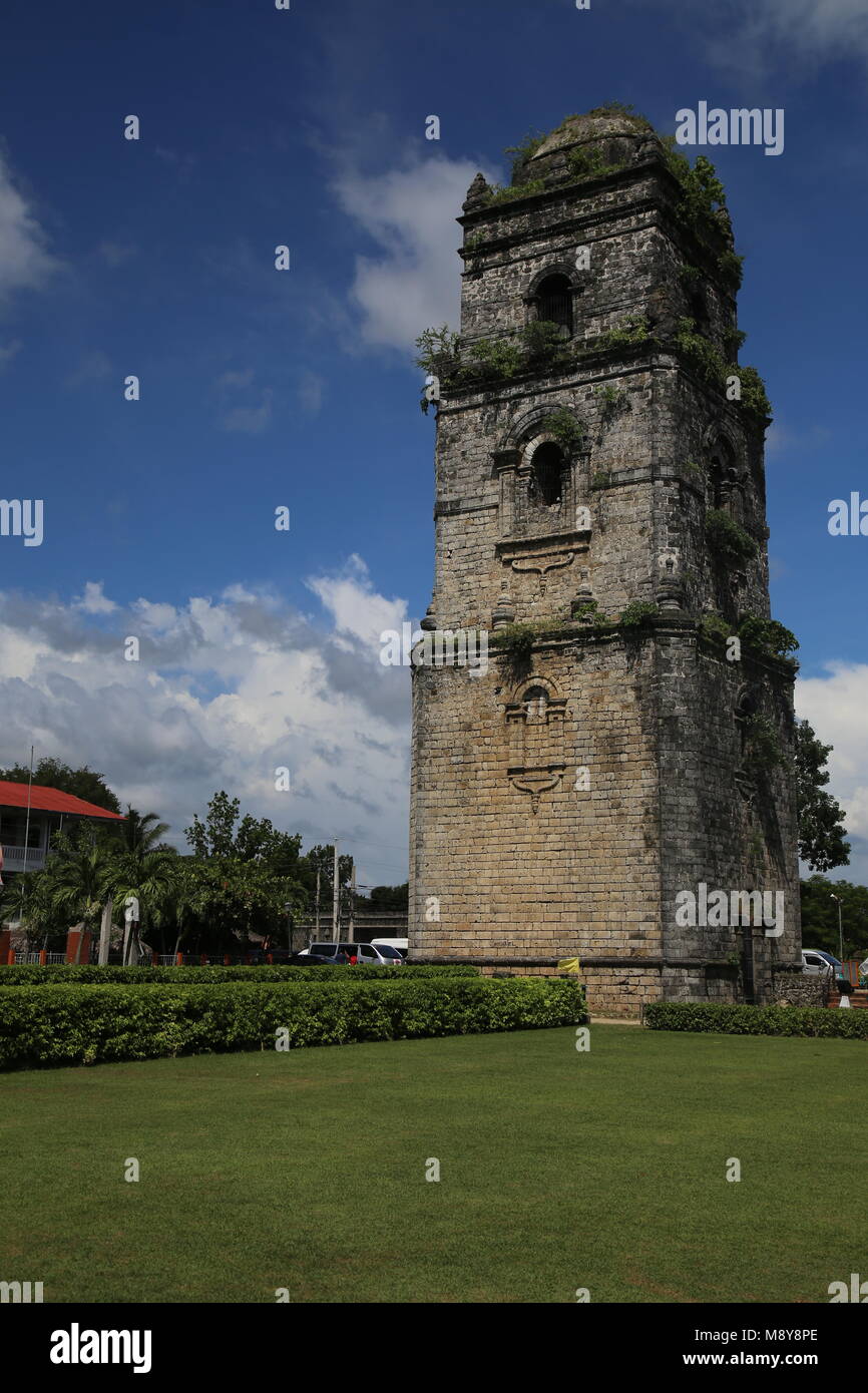 Paoay Church Bell Tower Stock Photo - Alamy