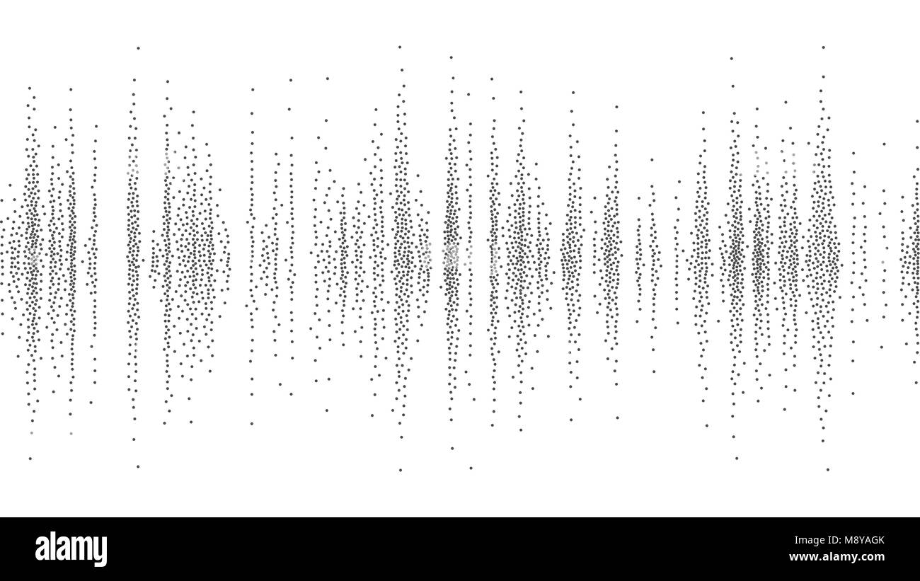 Technology Dot Particles Background Vector. Dynamic Big Data Array ...