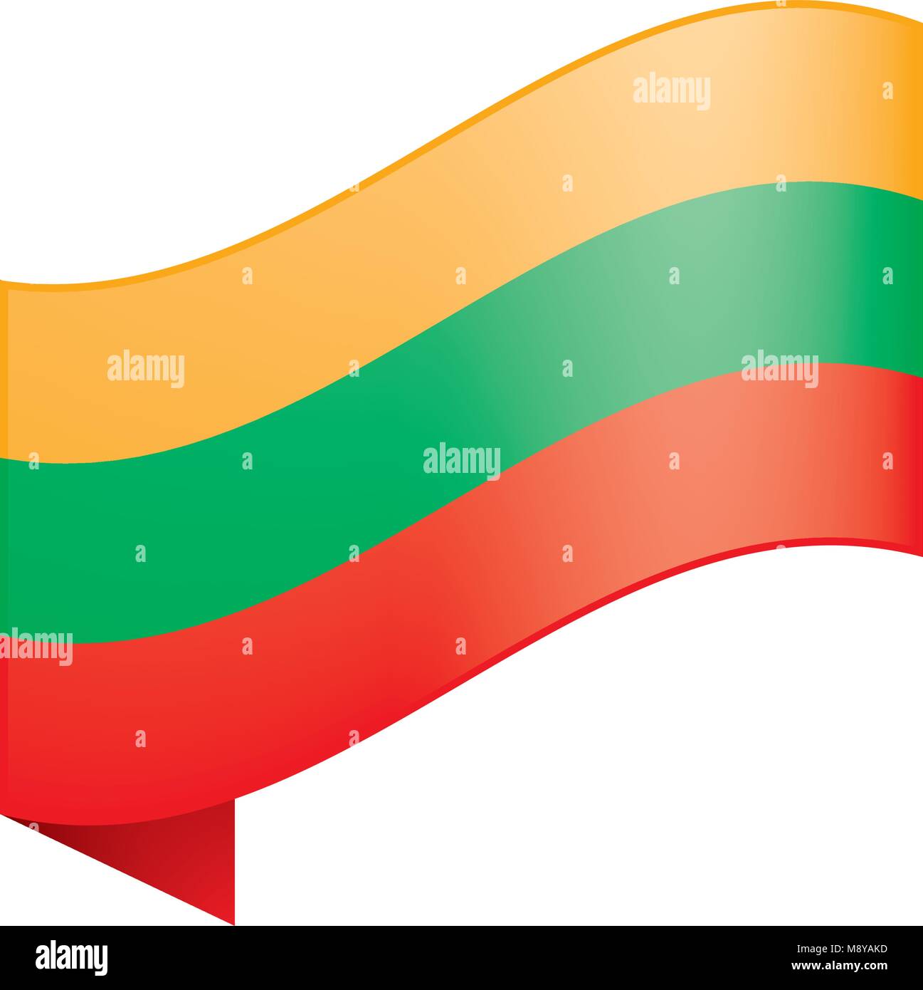 Lithuania flag, vector illustration Stock Vector Image & Art - Alamy