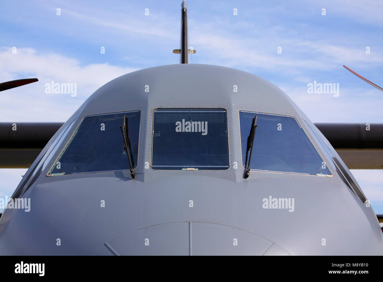 The Polish Air Force EADS CASA C-295M cockpit during International Air ...