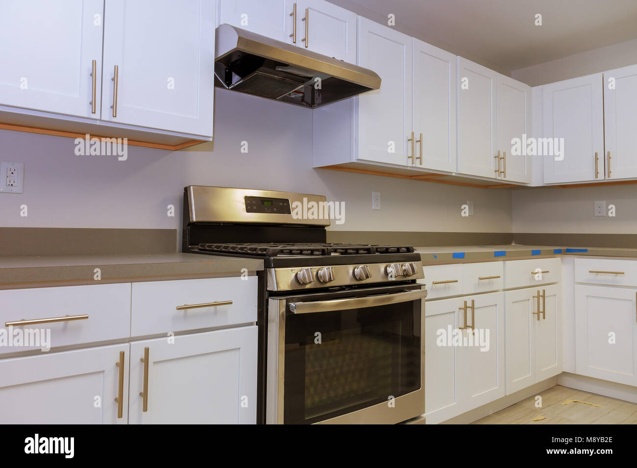 Installing New Induction Hob In High Resolution Stock Photography and ...