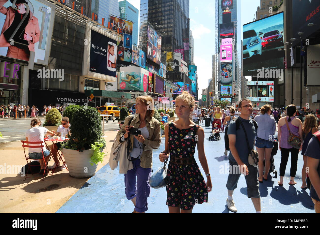 NYC Times Square at sunny day Stock Photo - Alamy