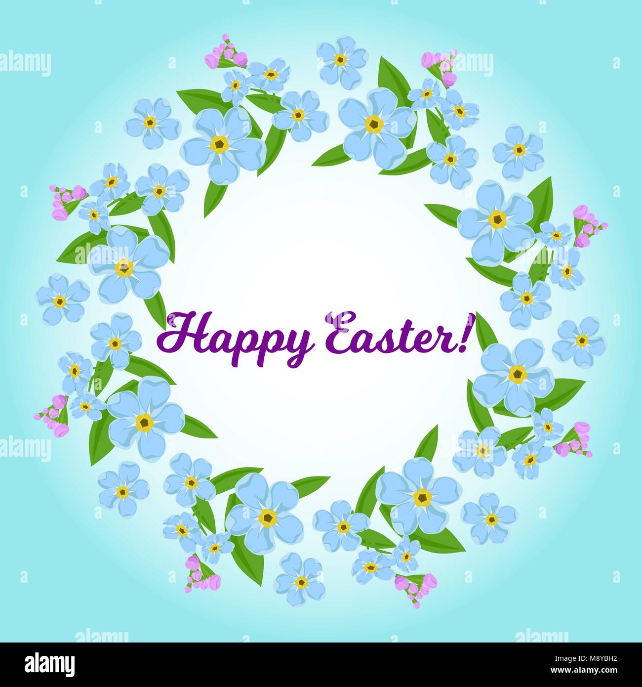 Happy Easter vector card Stock Vector Image & Art - Alamy