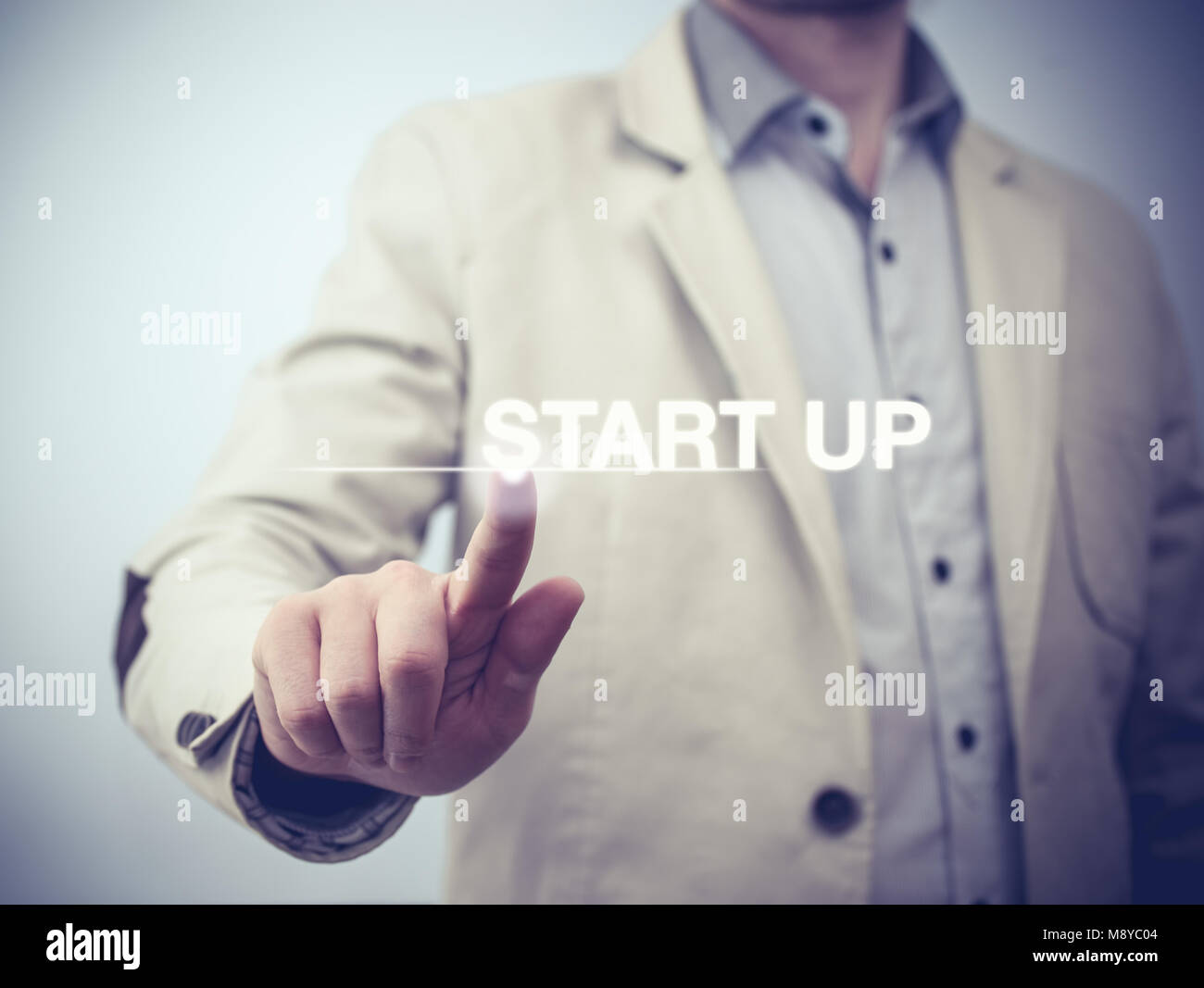 business, technology, internet and virtual reality concept ...