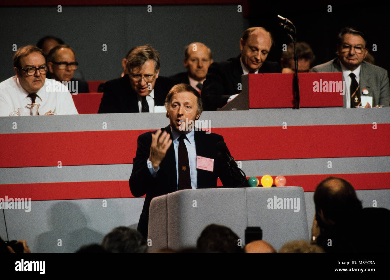 Arthur Scargill of the NUM - National Union of Mineworkers and Neil ...