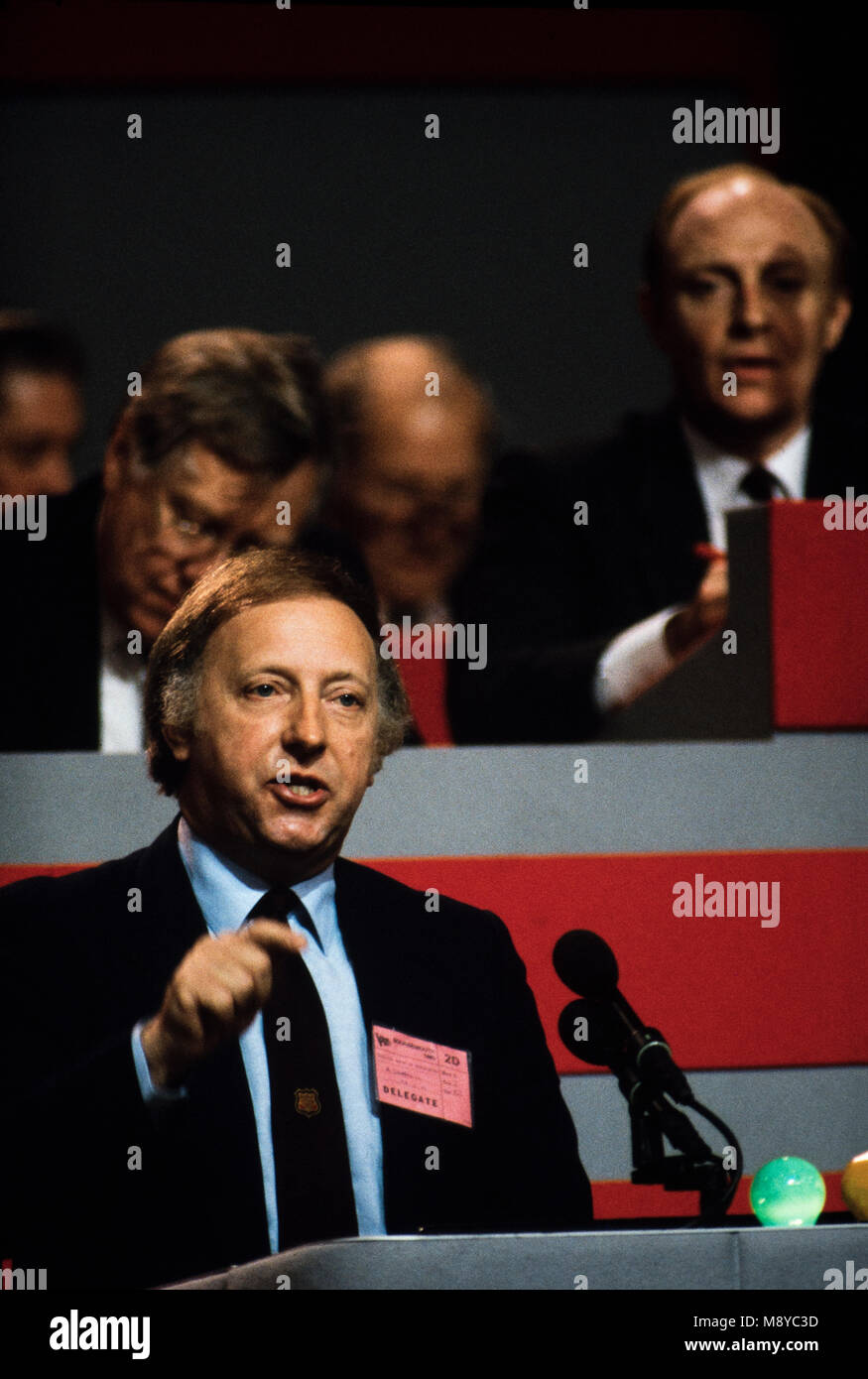 Arthur Scargill of the NUM - National Union of Mineworkers and Neil ...