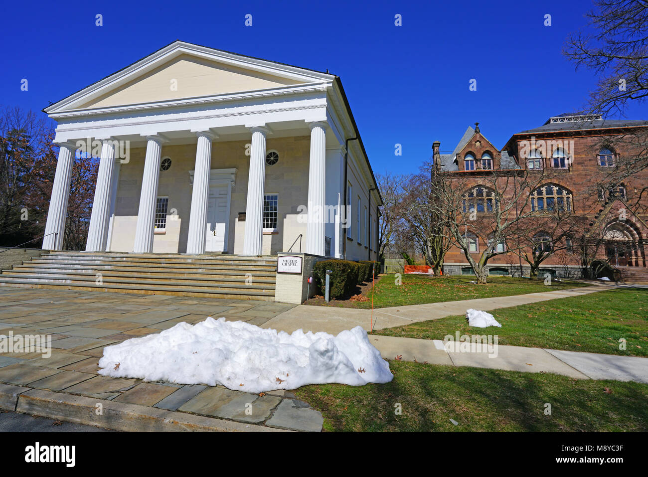 View of the campus of the Princeton Theological Seminary (PTS), a ...