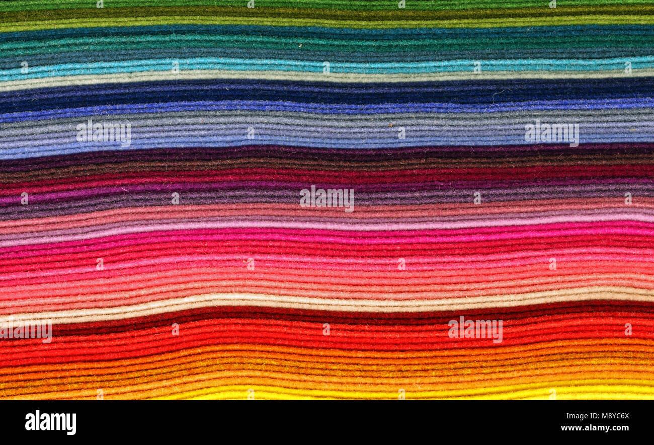 many colored of fabric of many colors for sale Stock Photo - Alamy