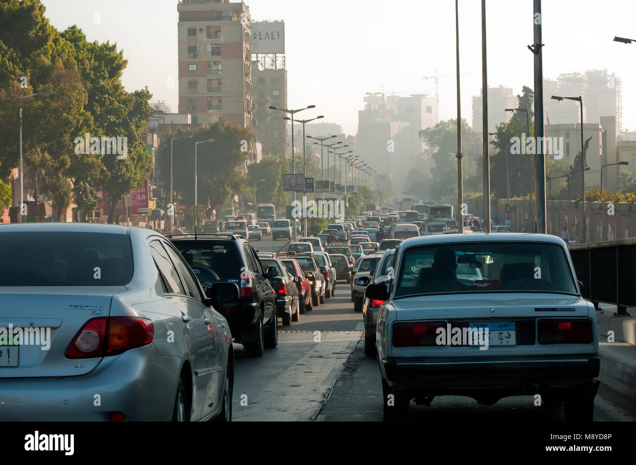 Cairo, Egypt, November 24 ,2010 : Traffic and transportation in Cairo ...