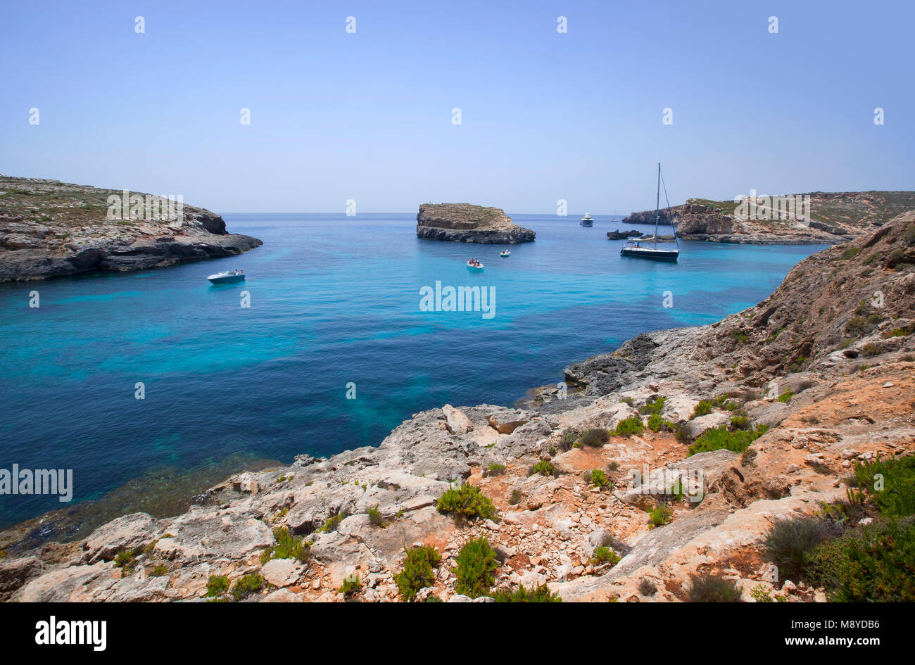 Beautiful landscape blue lagoon hi-res stock photography and images - Alamy